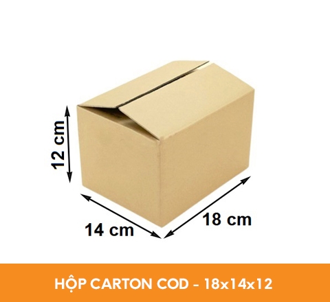 Thùng Hộp Carton Trơn Đóng Hàng - 18x14x12 cm